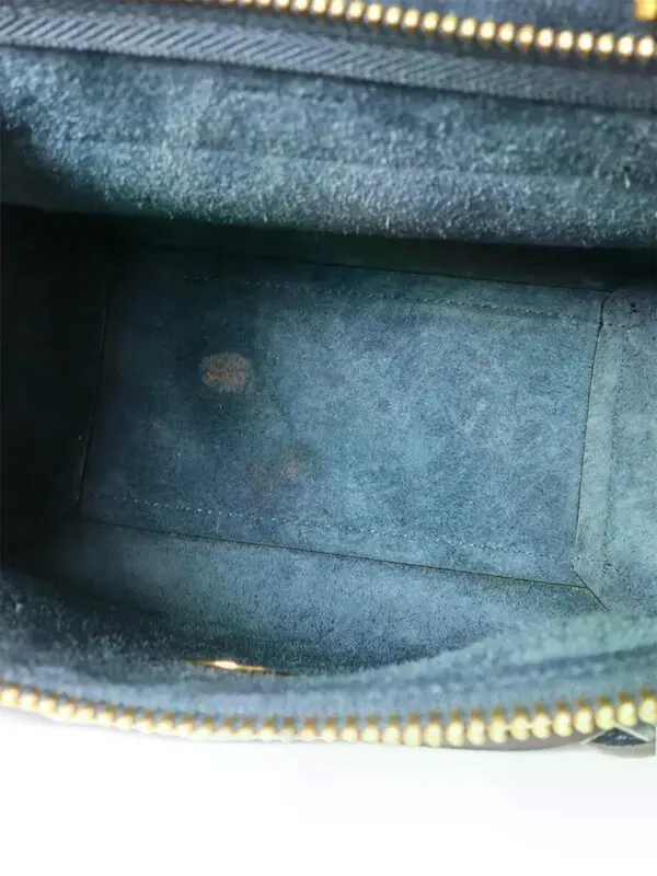 Celine Grained Leather Belt Tote Bag - Blue