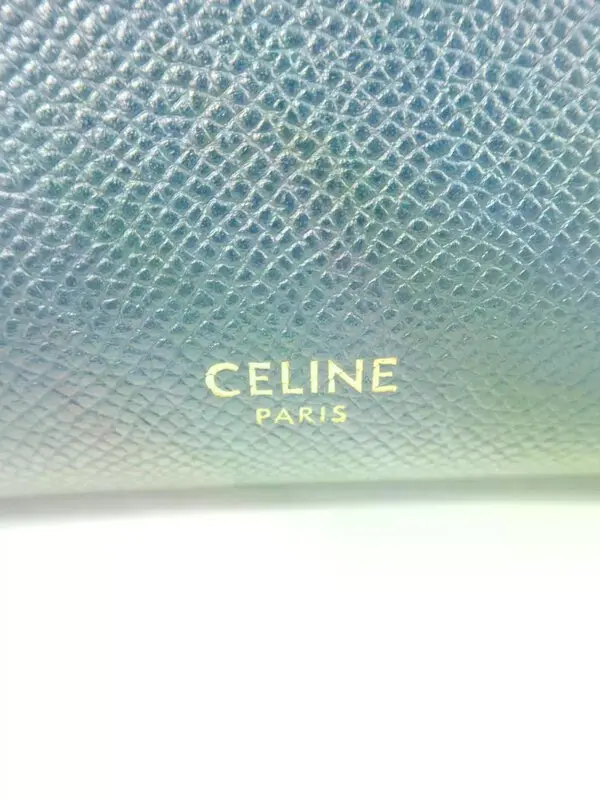 Celine Grained Leather Belt Tote Bag - Blue