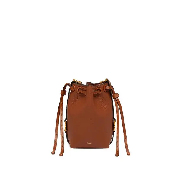 Chloé Micro Marcie Bucket Bag - Brown