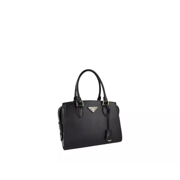 Prada Saffiano Leather Hand Bag - Black