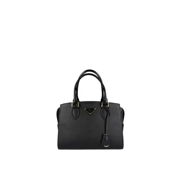 Prada Saffiano Leather Hand Bag - Black