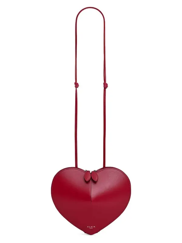 Alaïa Le Coeur Bag In Calfskin - Red