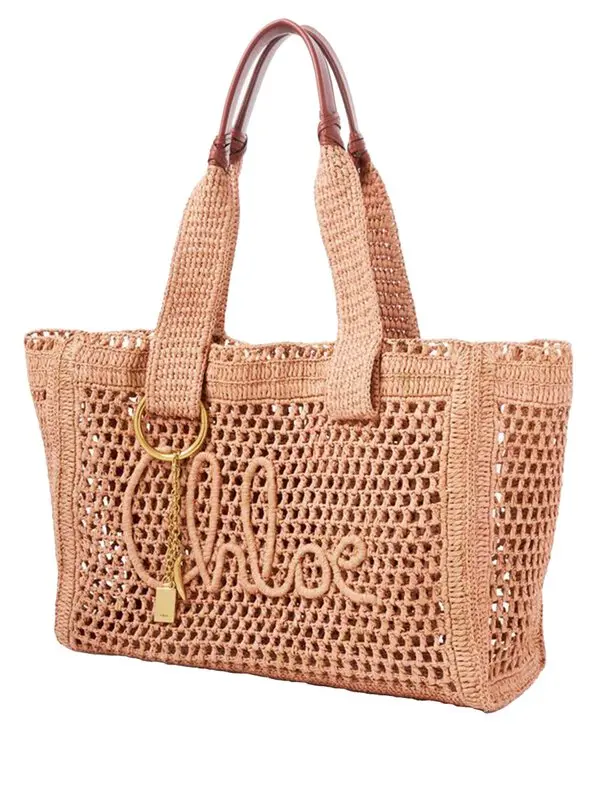 Chloé Raffia East-west Tote Bag - Multicolor