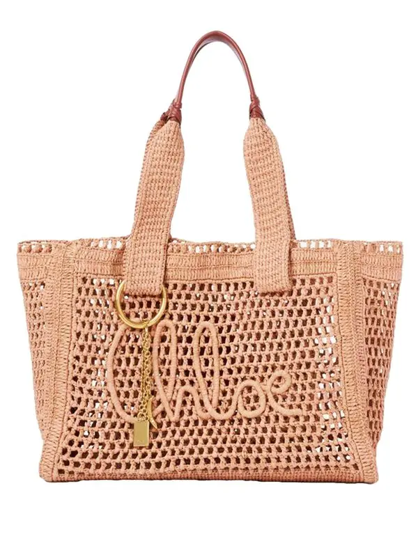 Chloé Raffia East-west Tote Bag - Multicolor