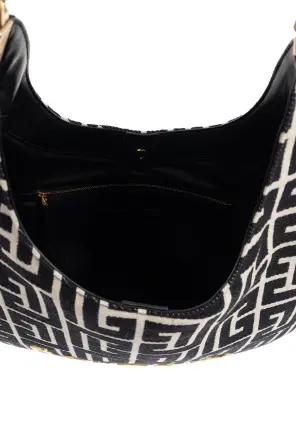 Balmain 1945 Soft Hobo Large Monogrammed Jacquard Tote Bag