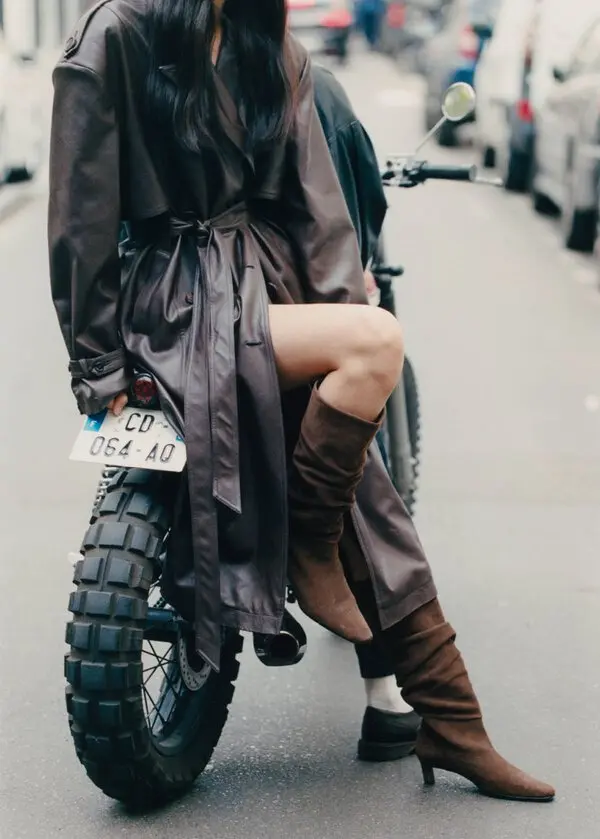 ALOHAS Kalila Slouchy Heel Boots - Brown