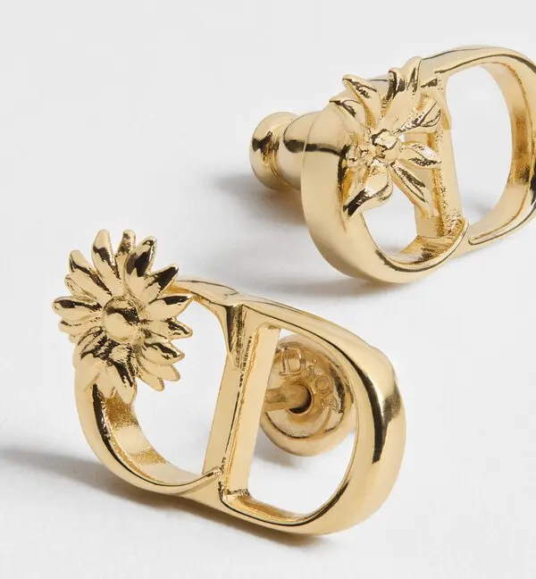 Dior Cd Multi Flowers Stud Earrings