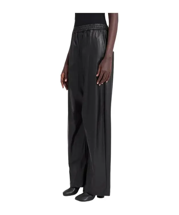 MAISON MARGIELA Light Pleather Wide-leg Trousers