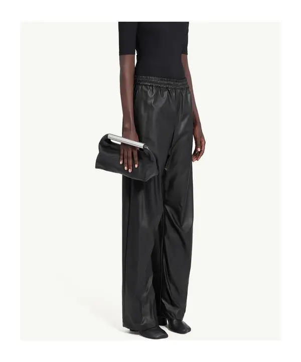 MAISON MARGIELA Light Pleather Wide-leg Trousers