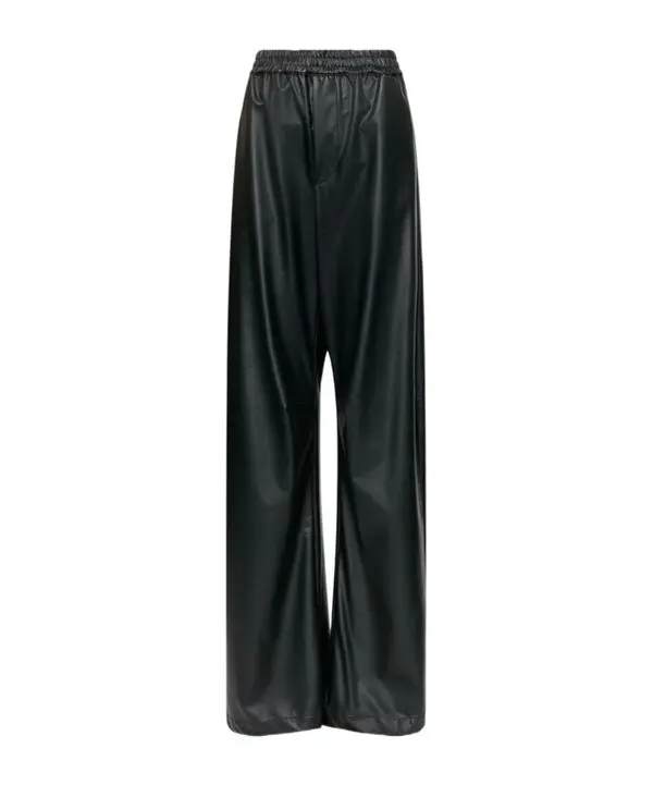 MAISON MARGIELA Elasticated-waist Wide-leg Trousers - Black
