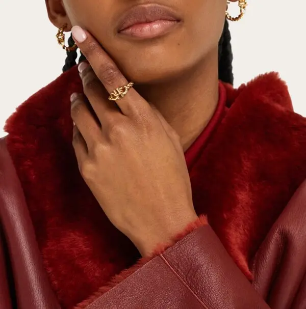 FERRAGAMO Gancini Twisted Ring