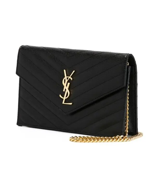 Saint Laurent Cassandre Envelope Chain Wallet
