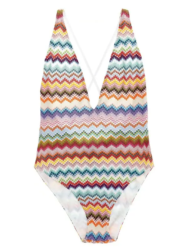 Missoni Zigzag One-piece Swimsuit - Multicolor