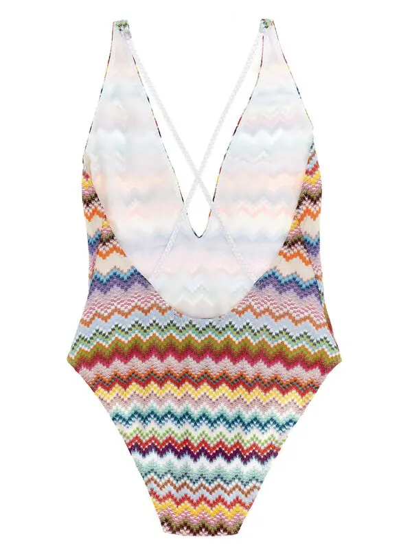 Missoni Zigzag Pattern One-piece Swimsuit