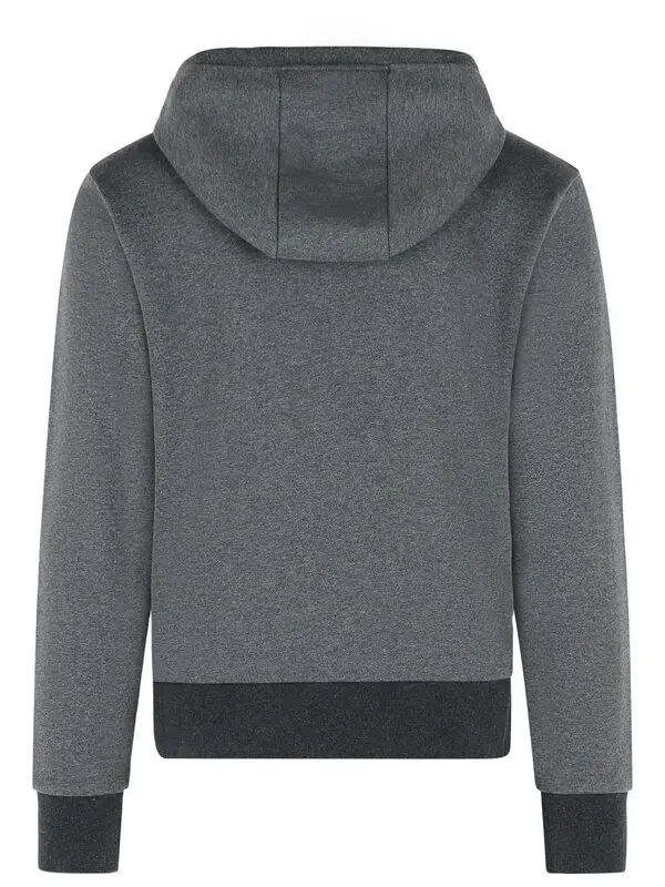Thom Browne Zip-up Cotton Hoodie With Signature Detailing