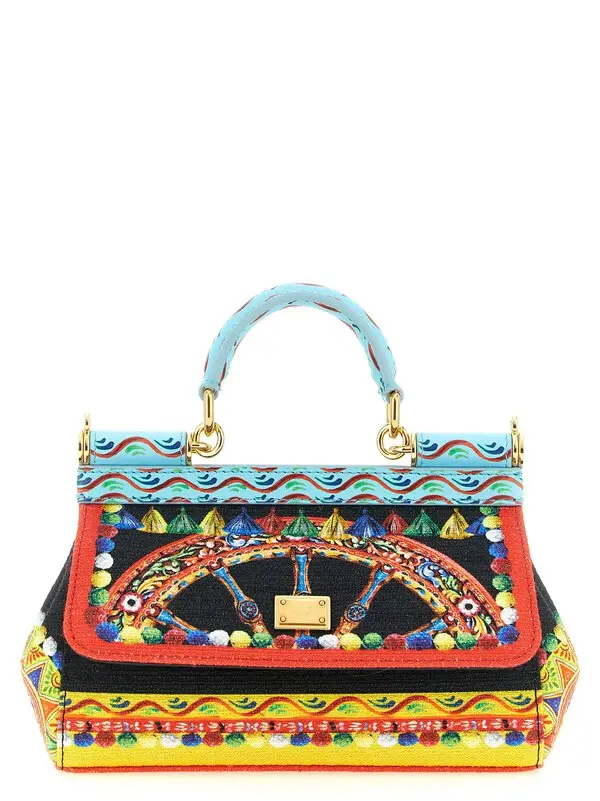 Dolce & Gabbana Sicily' Mini Handbag - Multicolor
