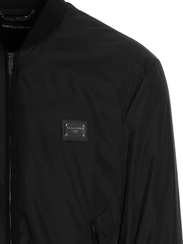 Dolce & Gabbana Dg Essential Nylon Bomber Jacket