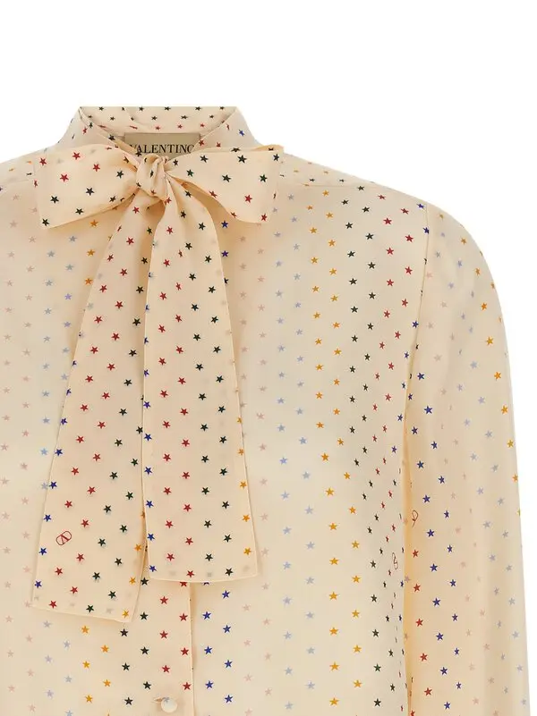Valentino Garavani Printed Silk Shirt - Pink