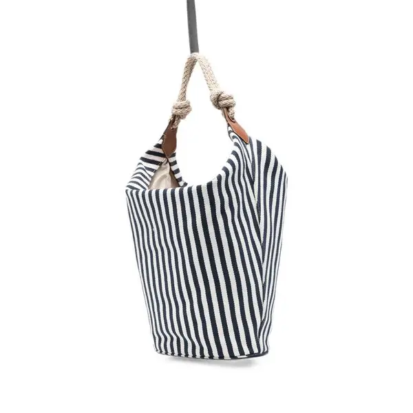 Miu Miu Striped Pattern Shoulder Bag - Blue