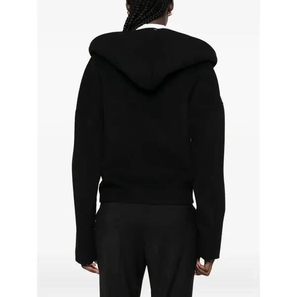 Sportmax Virgin Wool Oversized Hooded Jacket
