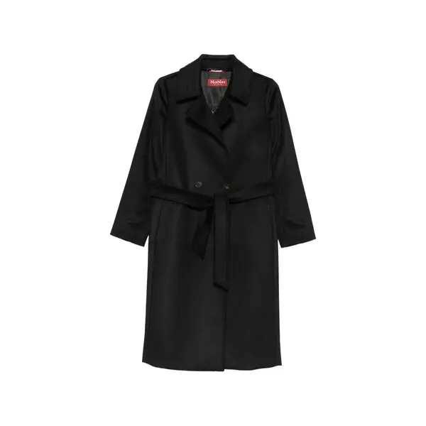 Max Mara Double Breasted Peacoat - Black