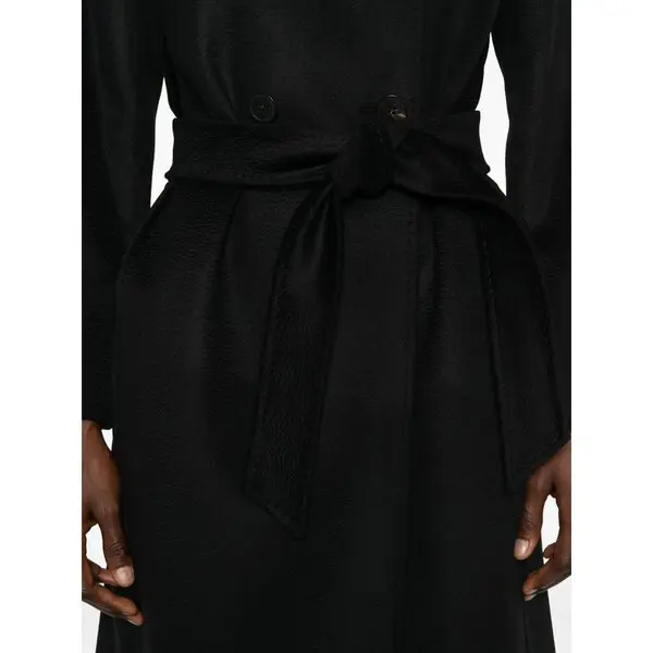 Max Mara Double Breasted Peacoat - Black