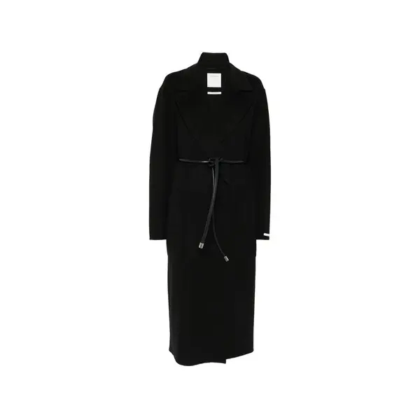 Sportmax Single Breasted Coat - Black