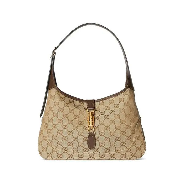 Gucci Jackie 1961 Hobo Bag In Gg Supreme Canvas - Cream