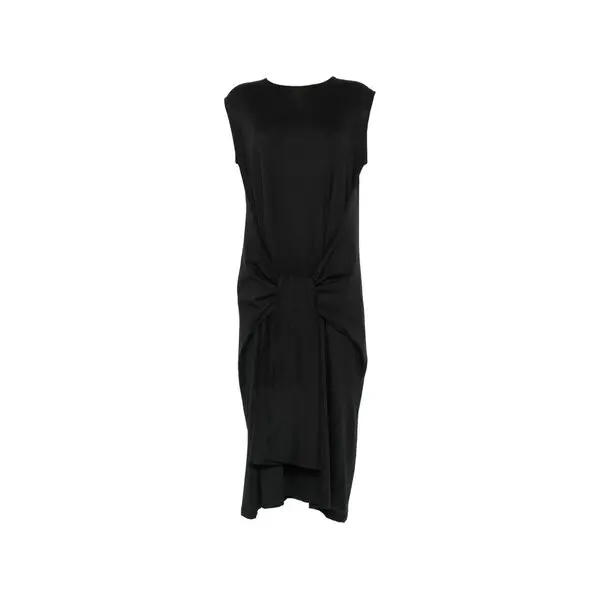 TOTEME Knotted Detail Day Dress - Black