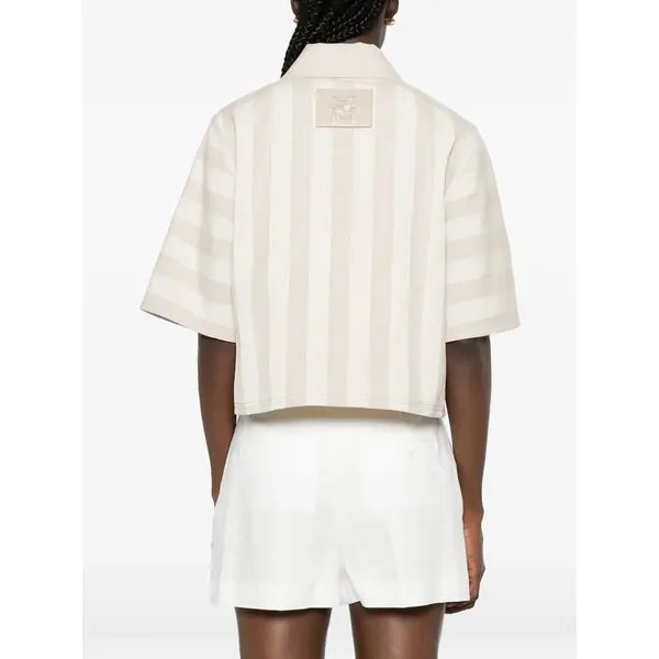 Fendi Cropped Striped Jacket