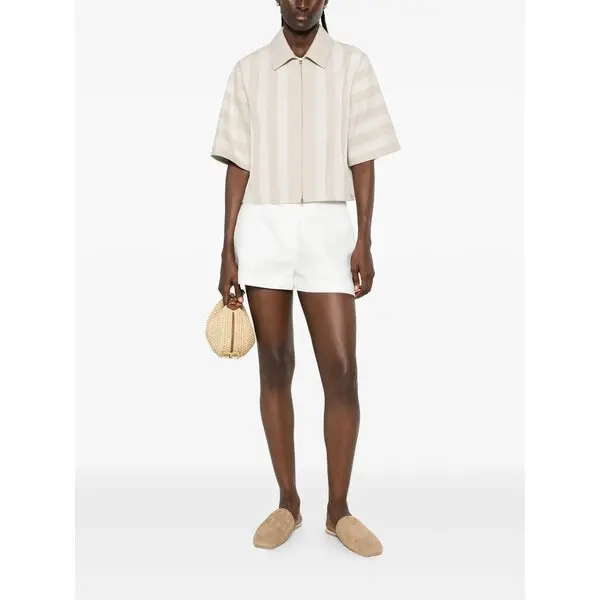 Fendi Cropped Striped Jacket