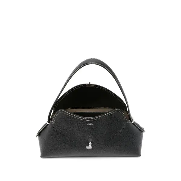 TOTEME Leather Top Handle Bag With T-lock Fastening