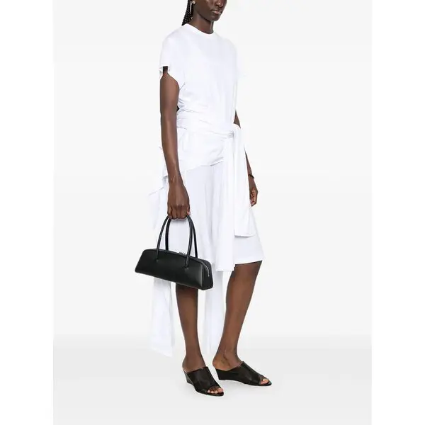 TOTEME Knee-length Wide-leg Jersey Shorts - White