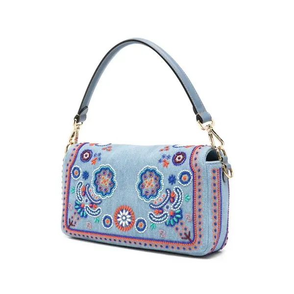 Fendi Light Embroidered Shoulder Bag