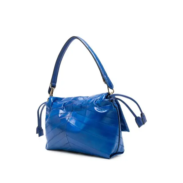 Fendi Light Embroidered Shoulder Bag - Blue