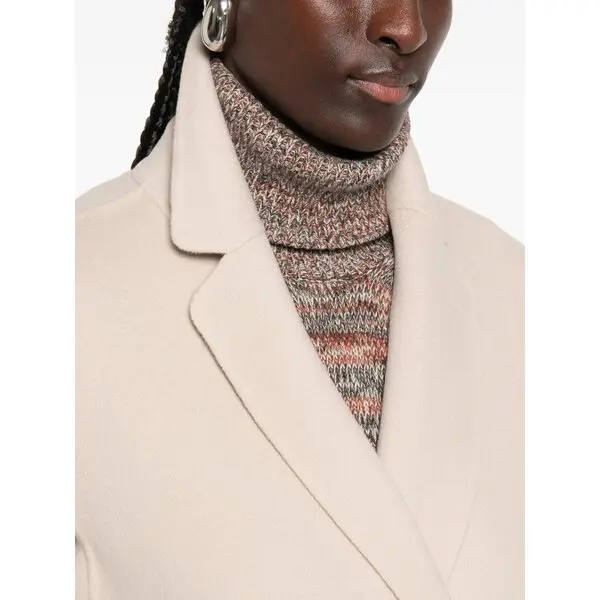 Max Mara Single-breasted Wool Coat - Cream
