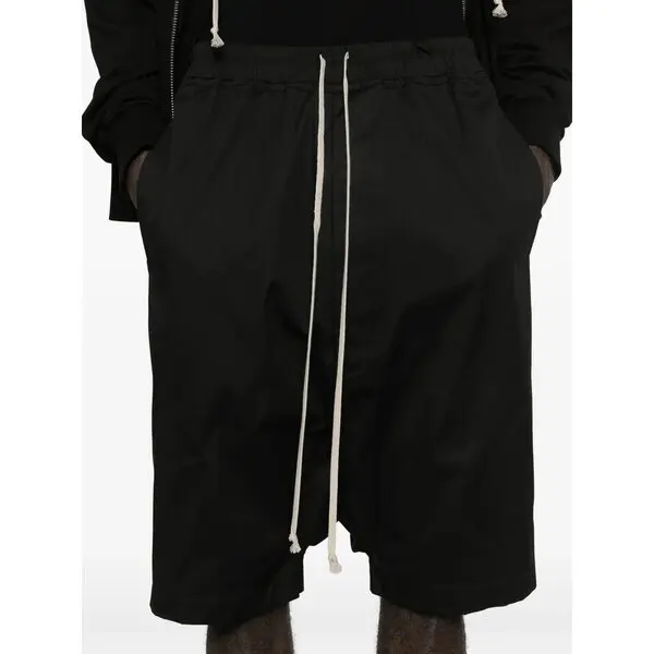 Rick Owens Drop-crotch Drawstring Shorts - Black