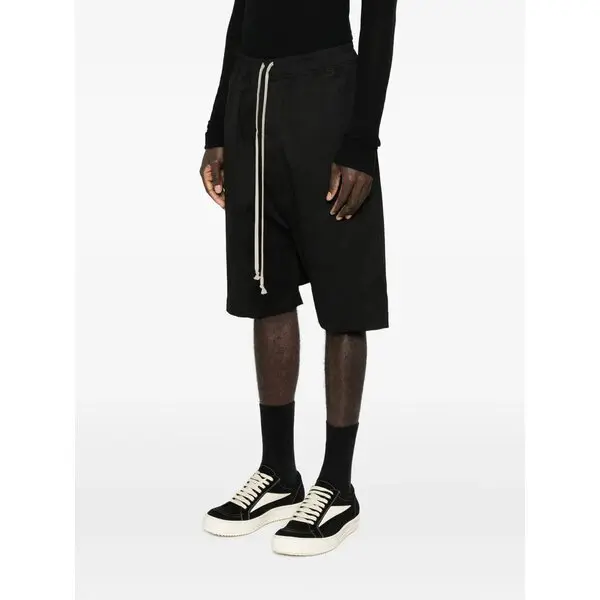 Rick Owens Drop-crotch Drawstring Shorts - Black