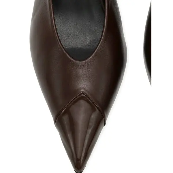 ROTATE BY BIRGER CHRISTENSEN Leather Slingback Kitten Heel Shoes