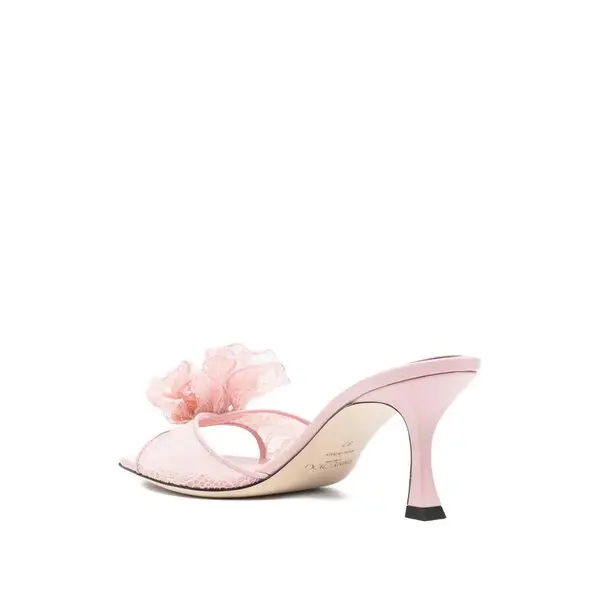 JIMMY CHOO Floral Lace Mules