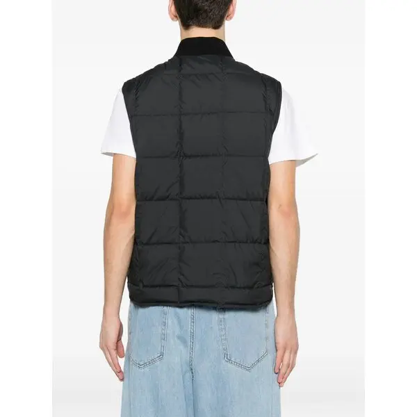 Moncler Padded Zip-up Gilet With Logo Patch