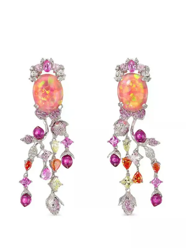 ANABELA CHAN Passiflora Multi-stone Earrings - Silver
