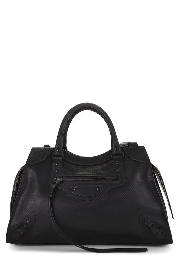 Balenciaga Coated Canvas Neo Classic City - Black