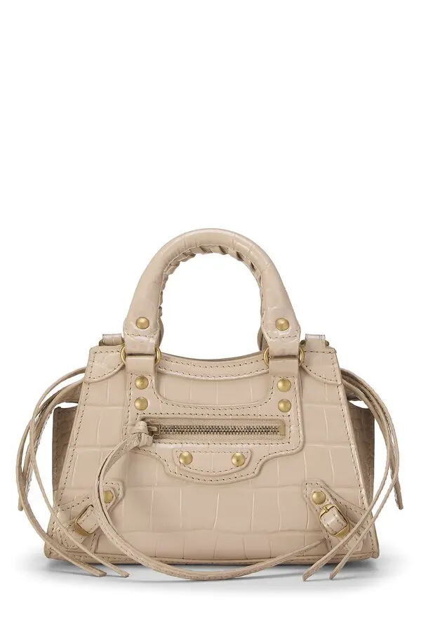 Balenciaga Embossed Neo Classic City - Beige