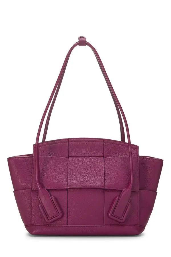 Bottega Veneta Calfskin Maxi Intrecciato Arco 33 - Purple