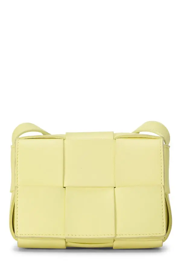 Bottega Veneta Maxi Intrecciato Candy Cassette Crossbody - Yellow
