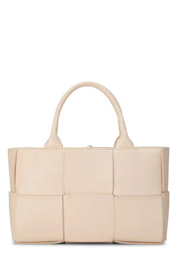 Bottega Veneta Calfskin Maxi Intrecciato Arco Tote - Pink