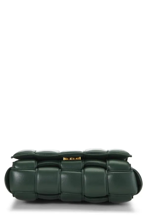 Bottega Veneta Maxi Intrecciato Padded Chain Cassette Shoulder Bag - Green