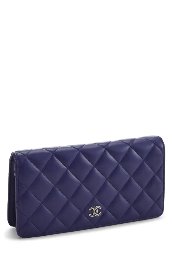 Chanel Quilted Lambskin Classic Long Yen Wallet