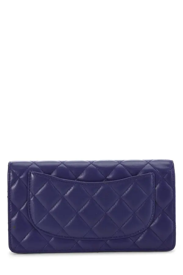 Chanel Quilted Lambskin Classic Long Yen Wallet